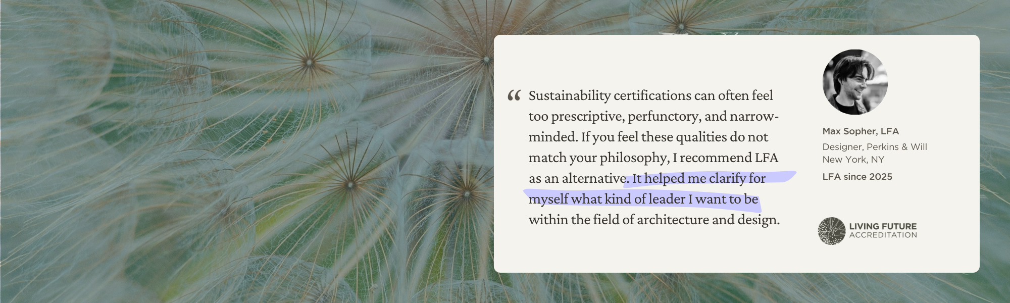 Living Future Accreditation (LFA)